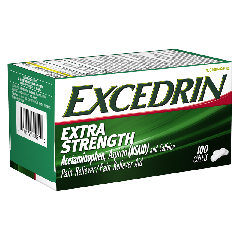 Excedrin Extra Strength Caplets 100ct - Excedrin – BevMo!
