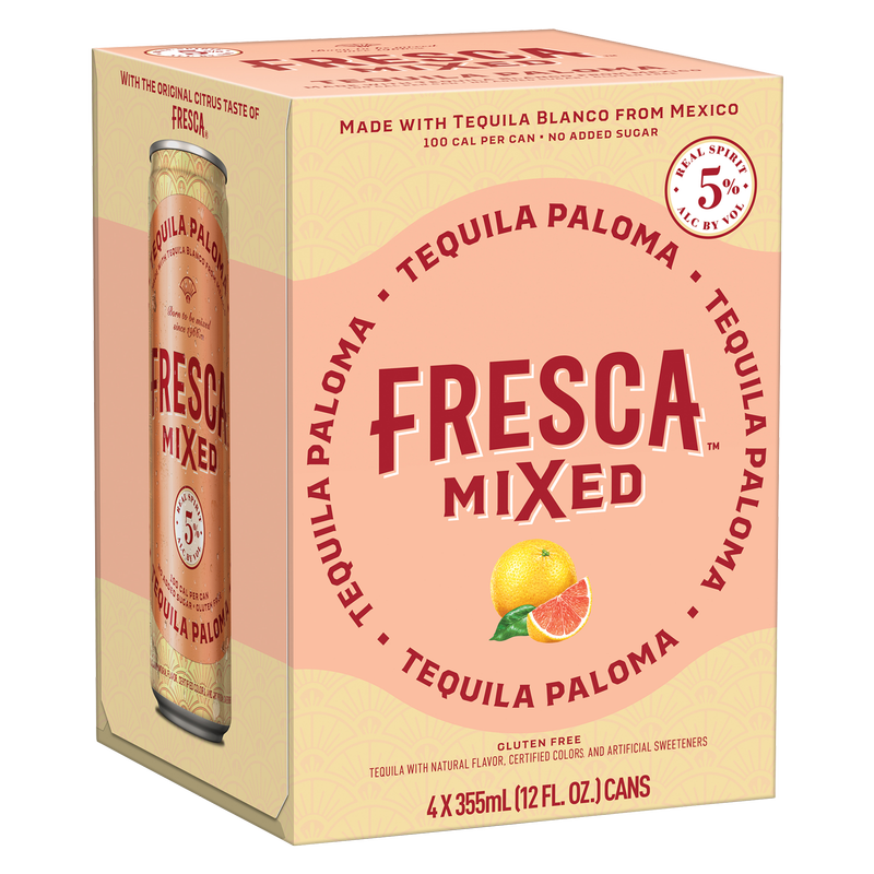 Fresca Mixed Tequila Paloma Canned Cocktail 4pk 12oz Can 5.0% ABV ...
