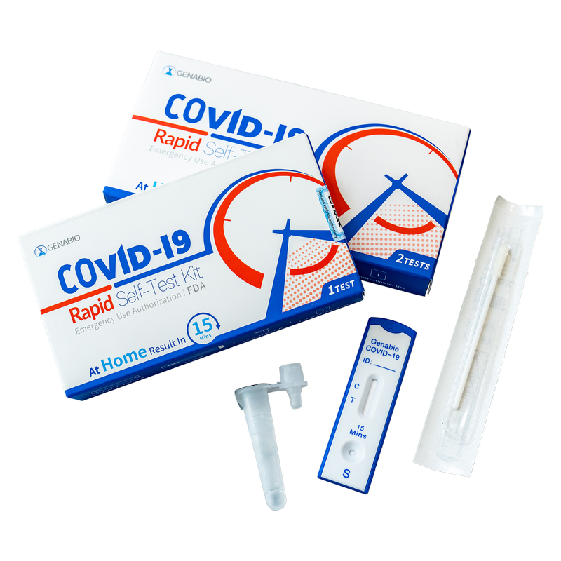 Genabio COVID-19 Rapid Self-Test Kit (2 tests) - Genabio – BevMo!