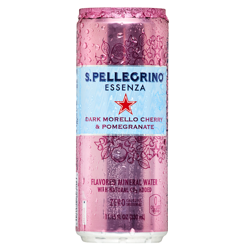 San Pellegrino Dark Morello Cherry & Pomegranate Essenza Flavored ...