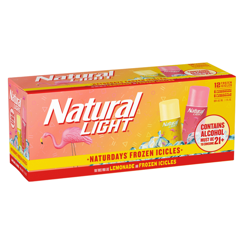 Natural Light Naturdays Frozen Icicles 12pk 2oz - Natural Light – BevMo!