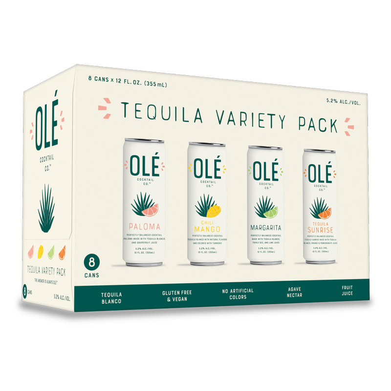 Ole Tequila Variety Pack 8pk 5.2% ABV - Ole Cocktail Co. – BevMo!