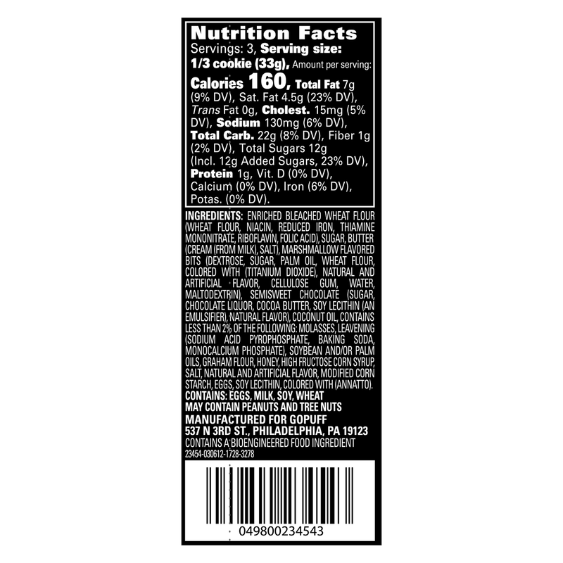 The Gopuff S’mores Cookie - 1ct - BevMo! – BevMo!