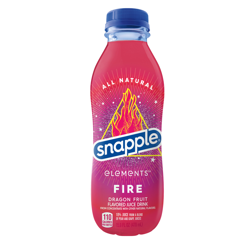 Snapple Elements Fire Dragonfruit 16oz Btl - Snapple – BevMo!