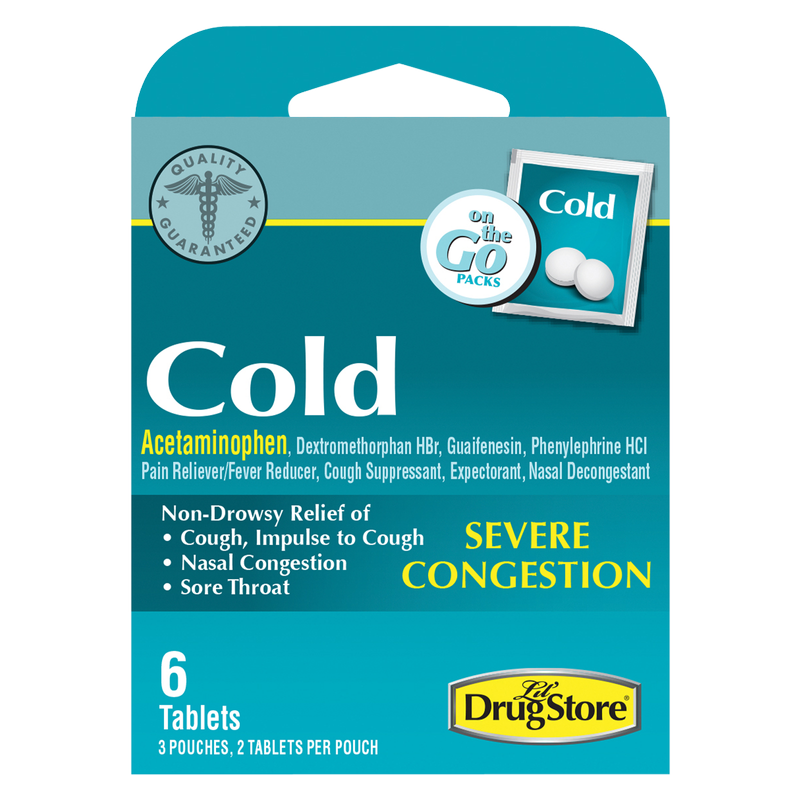 Lil Drug Store Cold & Flu Severe 6ct - Lil' Drug Store – BevMo!