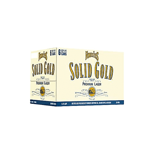 Founders Brewing Solid Gold Premium Lager 6pk 12oz Can - BevMo! – BevMo!