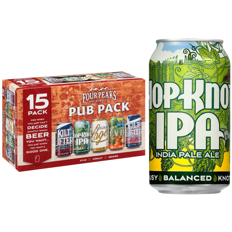 Four Peaks Brewing Pub Pack 15pk 12oz Can - Four Peaks – BevMo!