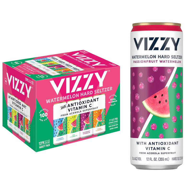 Vizzy Watermelon Variety 12pk 12oz Can 5.0% ABV - BevMo! – BevMo!