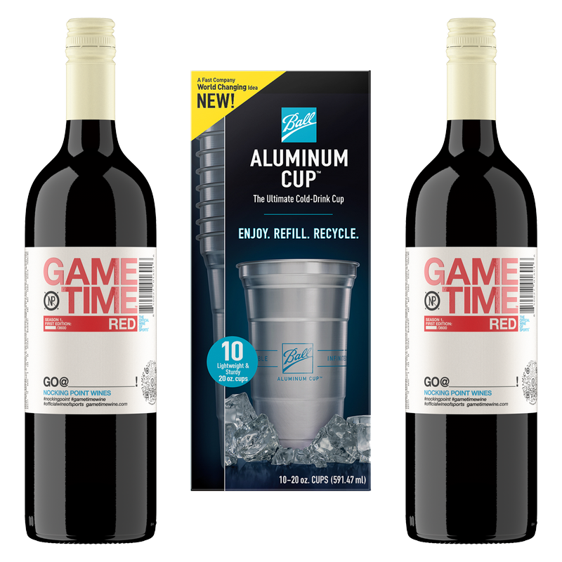2 Nocking Point GameTime Red 750ml and Ball Cups - BevMo! – BevMo!