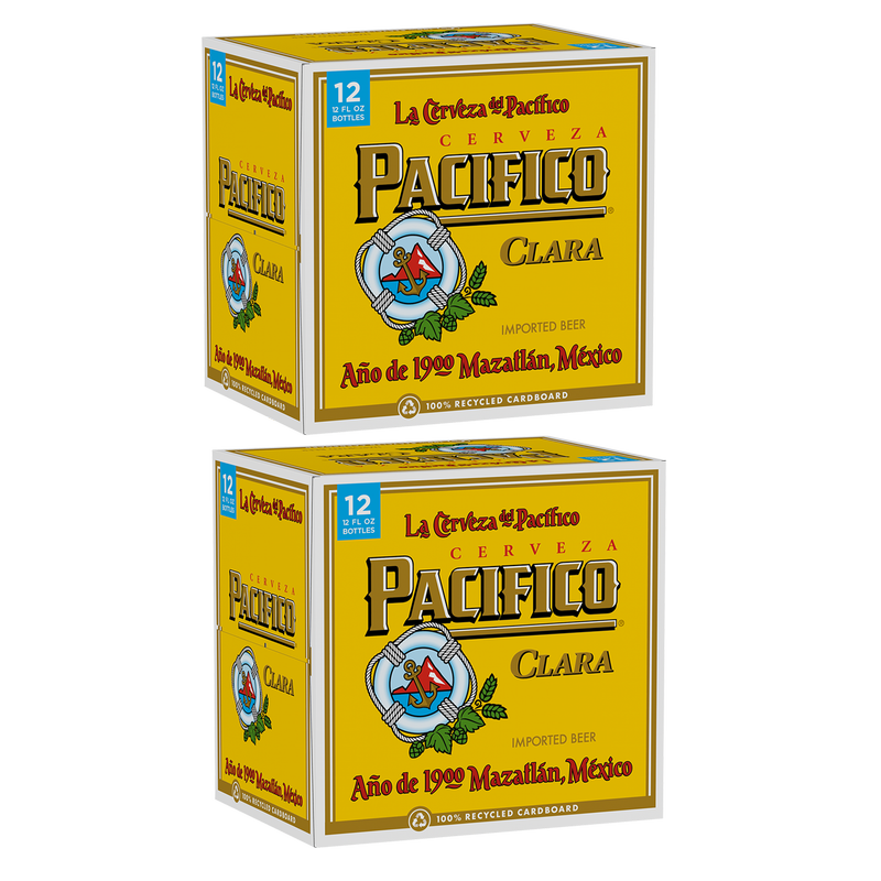 2 FOR BUNDLE Pacifico 12pk 12oz Btl 4.4% ABV - BevMo! – BevMo!