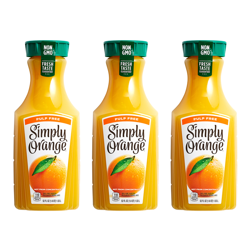Simply Pulp Free Orange Juice 52oz 3ct - BevMo! – BevMo!