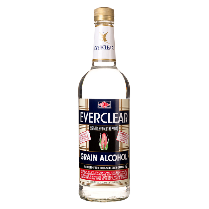 Everclear 190 Grain Alcohol 750ml (190 Proof) - Everclear – BevMo!