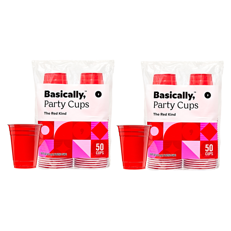 Basically, 50ct Party Cups Red (Pack of 2) - BevMo! – BevMo!