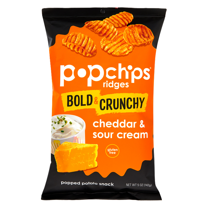 Popchips Ridges Cheddar & Sour Cream Potato Chips 5oz - BevMo! – BevMo!