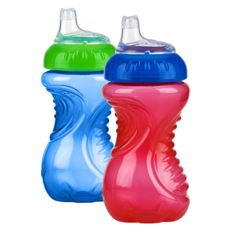 Nuby No Spill Easy Grip Trainer Cup 2ct - BevMo! – BevMo!