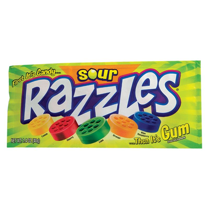 Razzles Sour Candy Gum 1.4oz - BevMo! – BevMo!