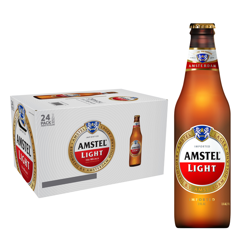 Amstel Light 24pk 12oz Btl 3.5% ABV - BevMo! – BevMo!