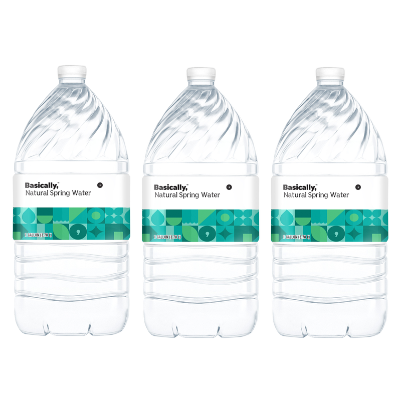 Basically, Spring Water 1 Gallon 3ct - BevMo! – BevMo!