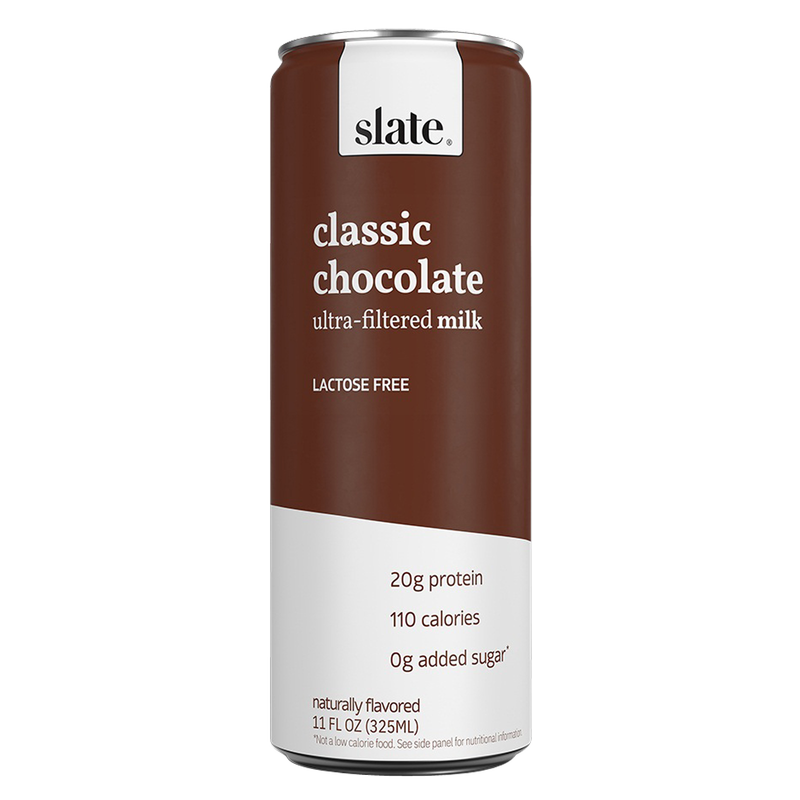 Slate Milk Classic Chocolate Protein Shake 11oz Can - Slate – BevMo!