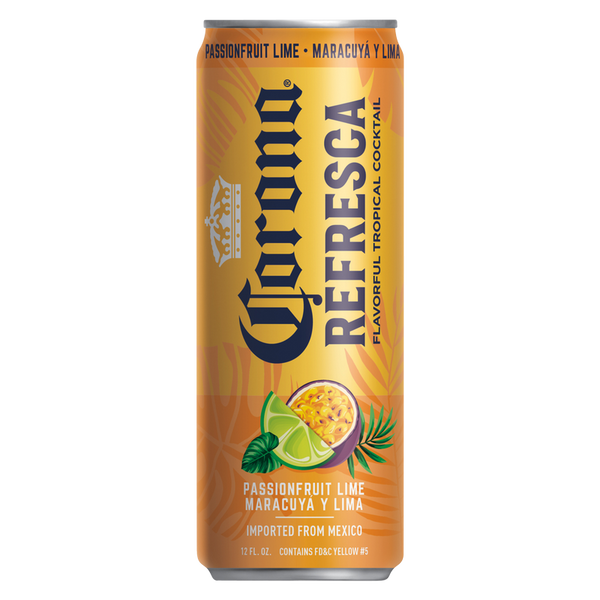 Corona Refresca Passionfruit Lime Spiked Tropical Cocktail, 12 fl oz ...