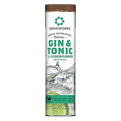 Drinkworks Simply Refreshing Collection Gin & Tonic 4pk 50ml - BevMo ...