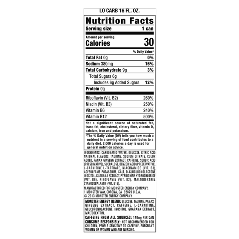 Monster Lo Carb 4pk - BevMo! – BevMo!