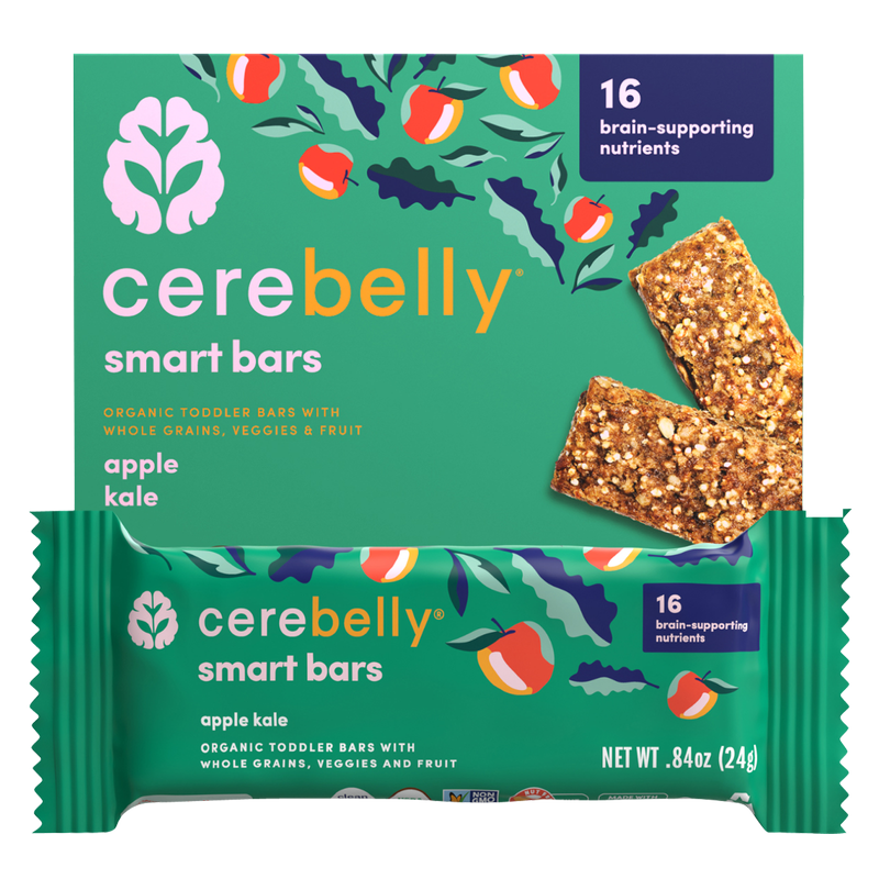 Cerebelly Organic Apple Kale Smart Bars 5pk - BevMo! – BevMo!