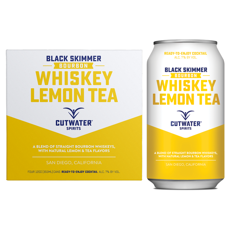 Cutwater Lemon Tea Whiskey 4pk 12oz Can 7% ABV – BevMo!