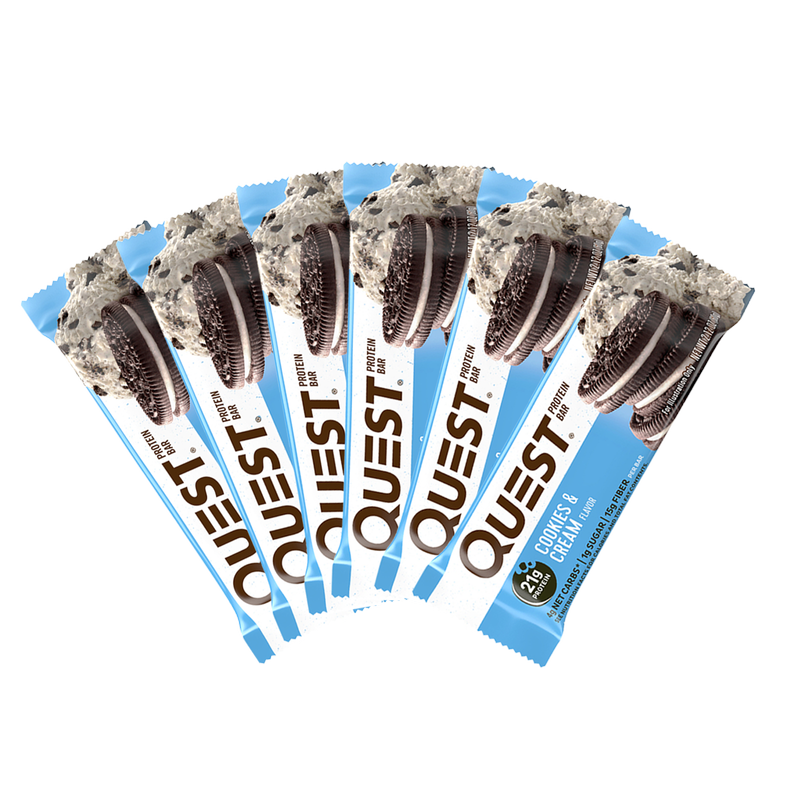 6ct Quest Cookies & Cream Protein Bar 2.12oz - BevMo! – BevMo!