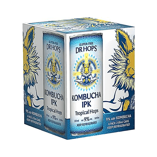 Dr Hops Kombucha Beer IPK Tropical Hops 4pk 8.4oz Can - BevMo! – BevMo!