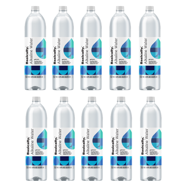 Basically, 1L Alkaline Water with Electrolytes (Pack of 10) - BevMo ...