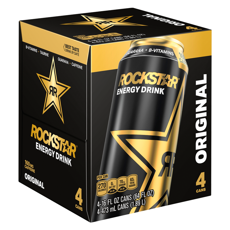 Rockstar Original 4ct 16oz Can – BevMo!