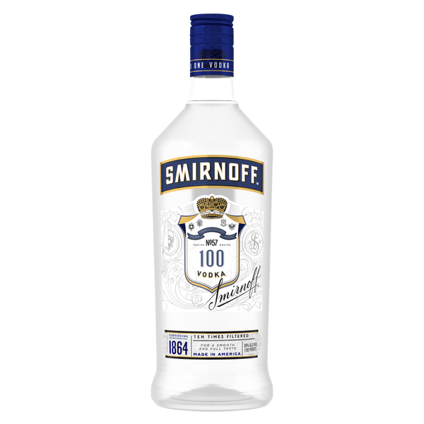 Smirnoff 100 Proof Vodka 1.75L - Smirnoff – BevMo!