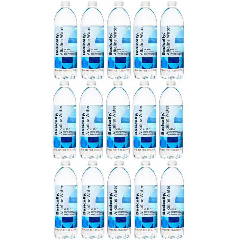 Basically, 700mL Alkaline Water (Pack of 15) - BevMo! – BevMo!