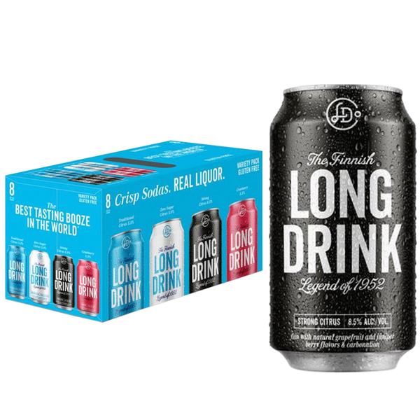 Long Drink Variety 8pk 355ml Can 5.5% ABV - Long Drink – BevMo!
