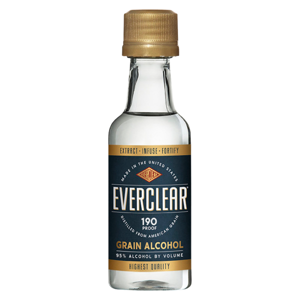 Everclear 190 Grain Alcohol 50ml (190 Proof) - Everclear – BevMo!