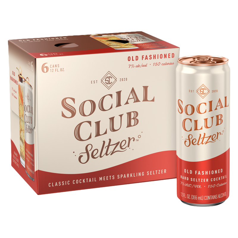 Social Club Seltzer Old Fashioned 6pk 12oz Can - BevMo! – BevMo!
