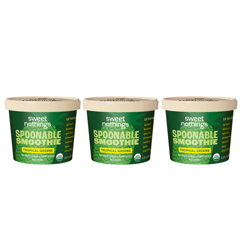 Sweet Nothings Smoothie Cup - Tropical Greens 3.5oz - 3ct Bundle ...