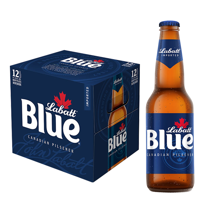 Labatt Blue 12pk 12oz Btl 4.7% ABV - Labatt Blue – BevMo!