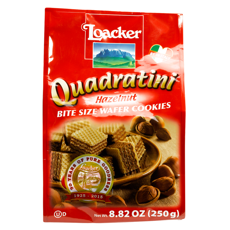 Quadratini Hazelnut Bite Size Wafer Cookies 8.82oz - BevMo! – BevMo!