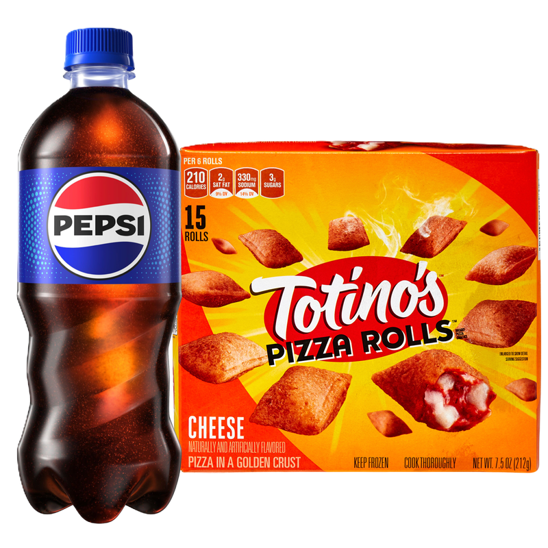 Totino's Frozen Cheese Pizza Rolls Cheese 15ct 7.5oz & Pepsi 20oz Btl ...