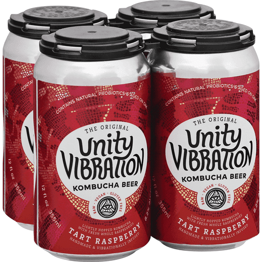 Unity Vibration Tart Raspberry Kombucha Beer 4pk 12oz Can - BevMo! – BevMo!