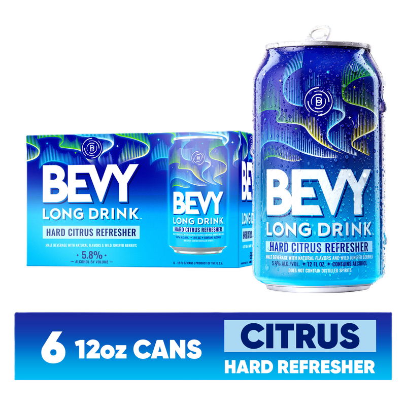 Bevy Long Drink Sparkling Citrus Refresher 6pk 12oz - Bevy Long Drink ...